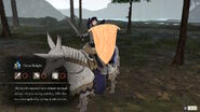 Aegis Shield when equipped on the Great Knight Class