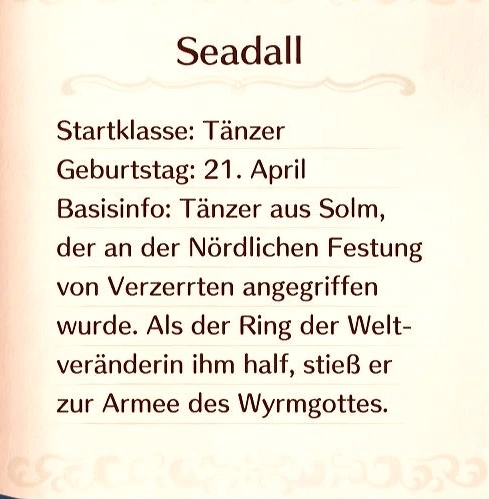 Seadall/Wissenswert | Fire Emblem Wiki | Fandom