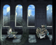 Soren attacking with the Arch-Sage Tome.