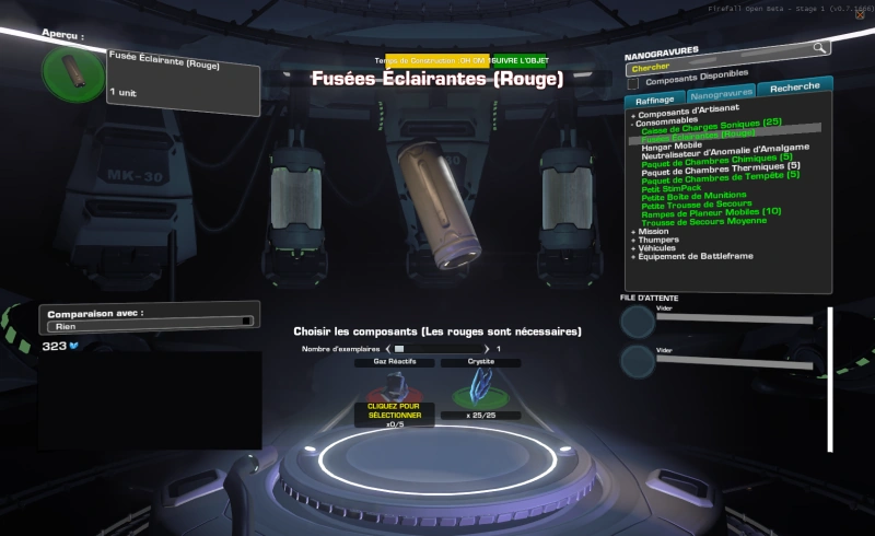 Artisanat | Firefall france Wiki | Fandom