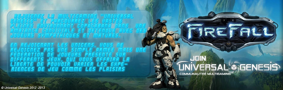 Universal Genesis | Firefall france Wiki | Fandom