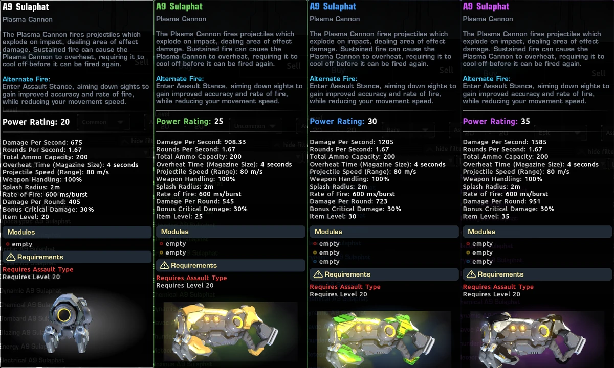 Equipment Rarity | Firefall Wiki | Fandom