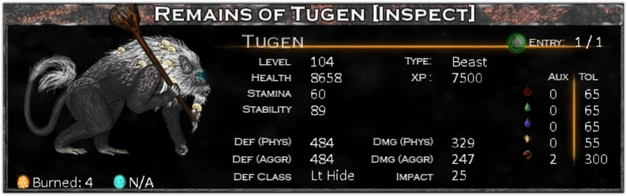 Tugen | Fire in the Beastlands Wiki | Fandom