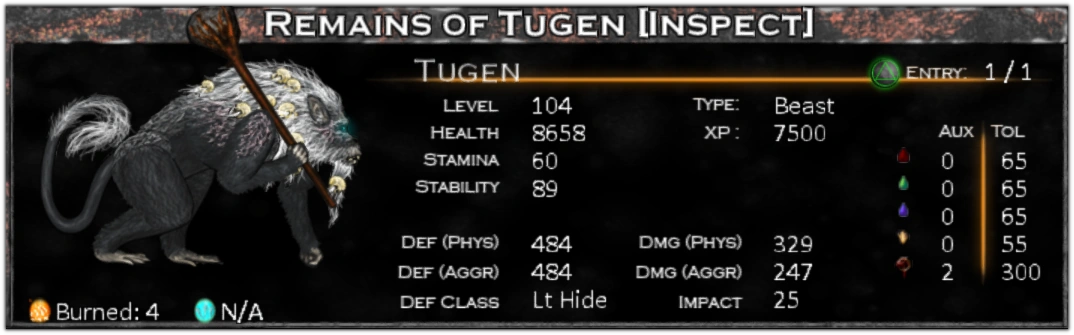 Tugen | Fire in the Beastlands Wiki | Fandom