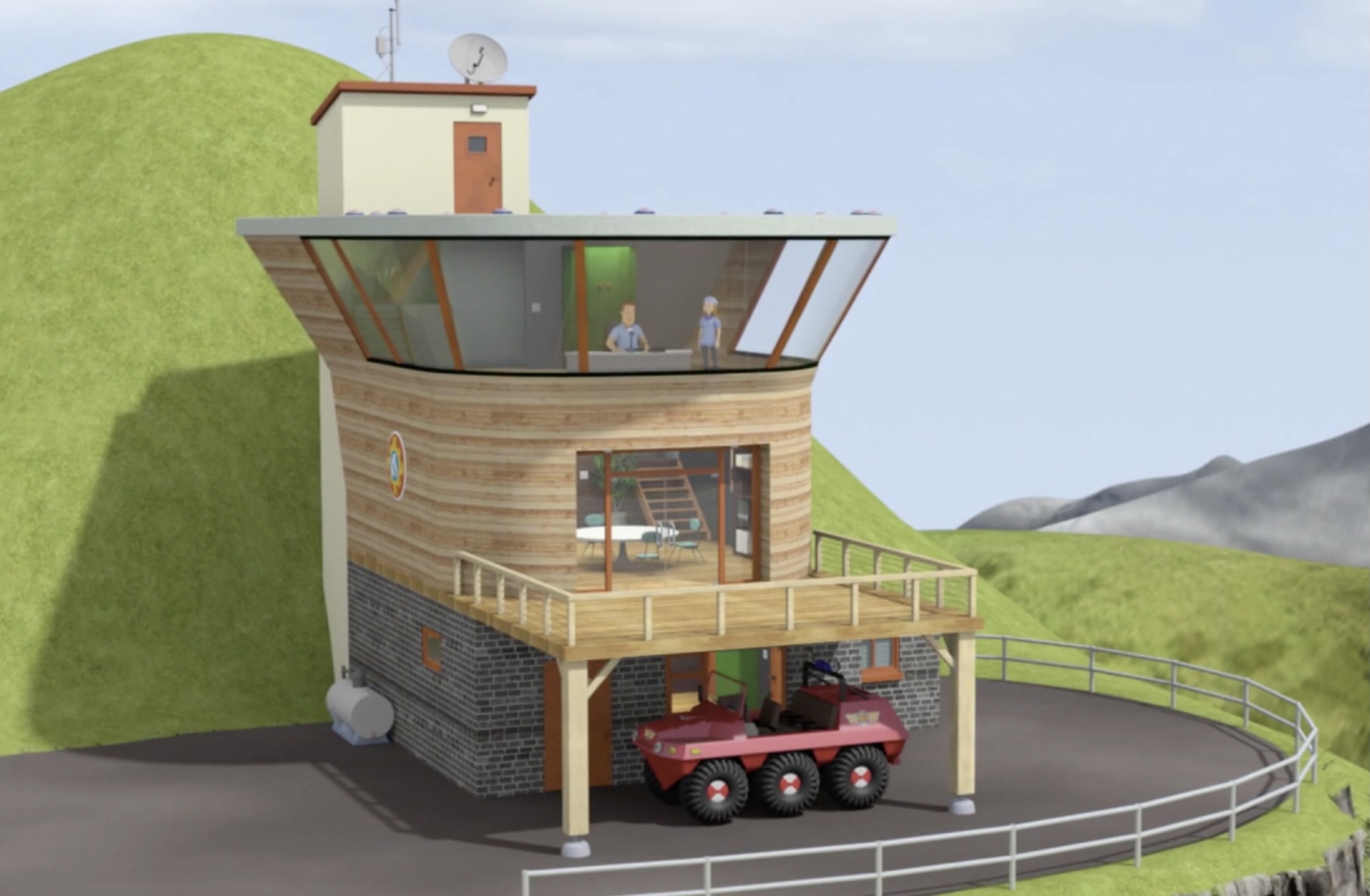 Fireman sam mountain rescue playset store