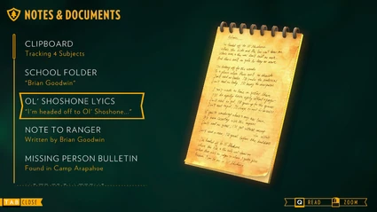 Ol' Shoshone Lyrics - Firewatch Wiki