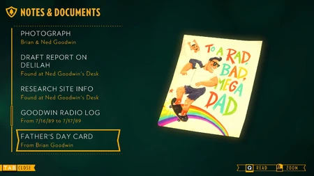 Father's Day Card - Firewatch Wiki