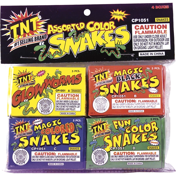TNT Assorted Color Snakes | Firework Wiki | Fandom