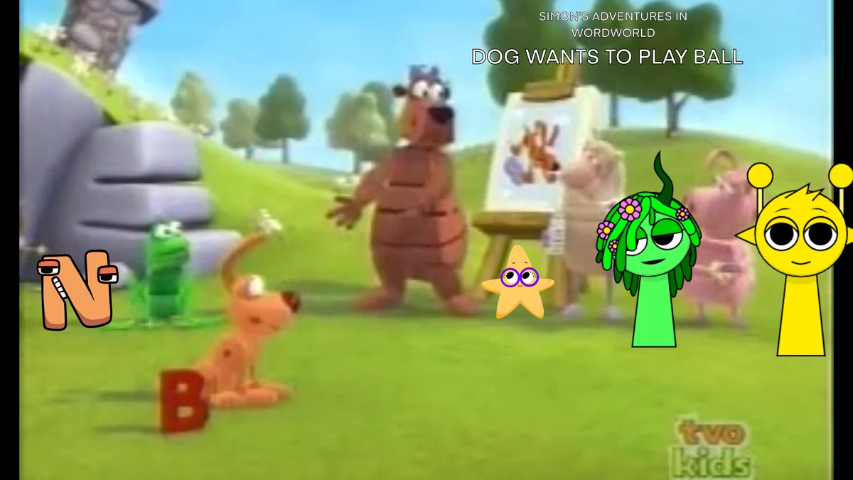 Simon’s Adventures in WordWorld: Dog Wants to Play Ball | Fireypedia ...