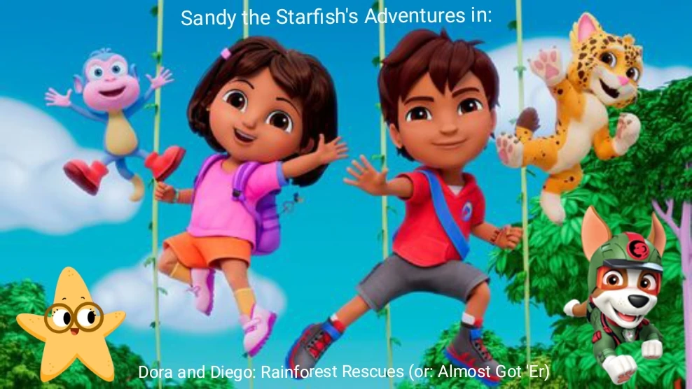 Sandy the Starfish's Adventures in Dora and Diego: Rainforest Rescues ...