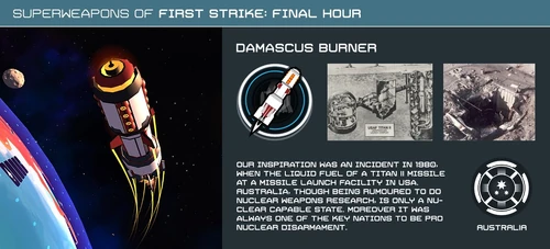 Damascus Burner | First Strike Wiki | Fandom