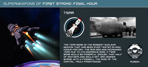 Tsar | First Strike Wiki | Fandom
