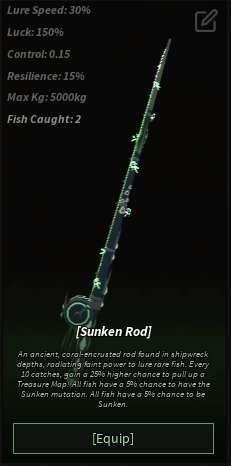 Sunken Rod | Fisch Wiki | Fandom
