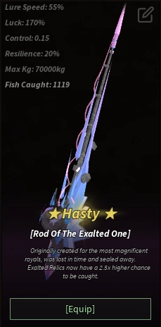 Rod Of The Exalted One | Fisch Wiki | Fandom