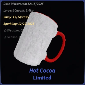 Hot Cocoa | Fisch Wiki | Fandom