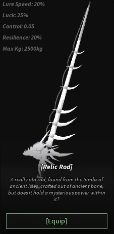 Relic Rod | Fisch Wiki | Fandom