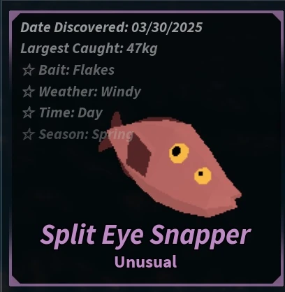 Split Eye Snapper | Fisch Wiki | Fandom