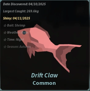 Drift Claw | Fisch Wiki | Fandom