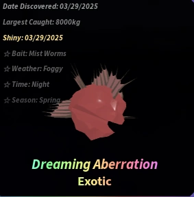 Dreaming Aberration | Fisch Wiki | Fandom