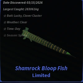 Shamrock Bloop Fish | Fisch Wiki | Fandom