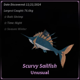 Scurvy Sailfish | Fisch Wiki | Fandom