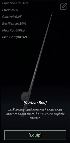 Carbon Rod | Fisch Wiki | Fandom