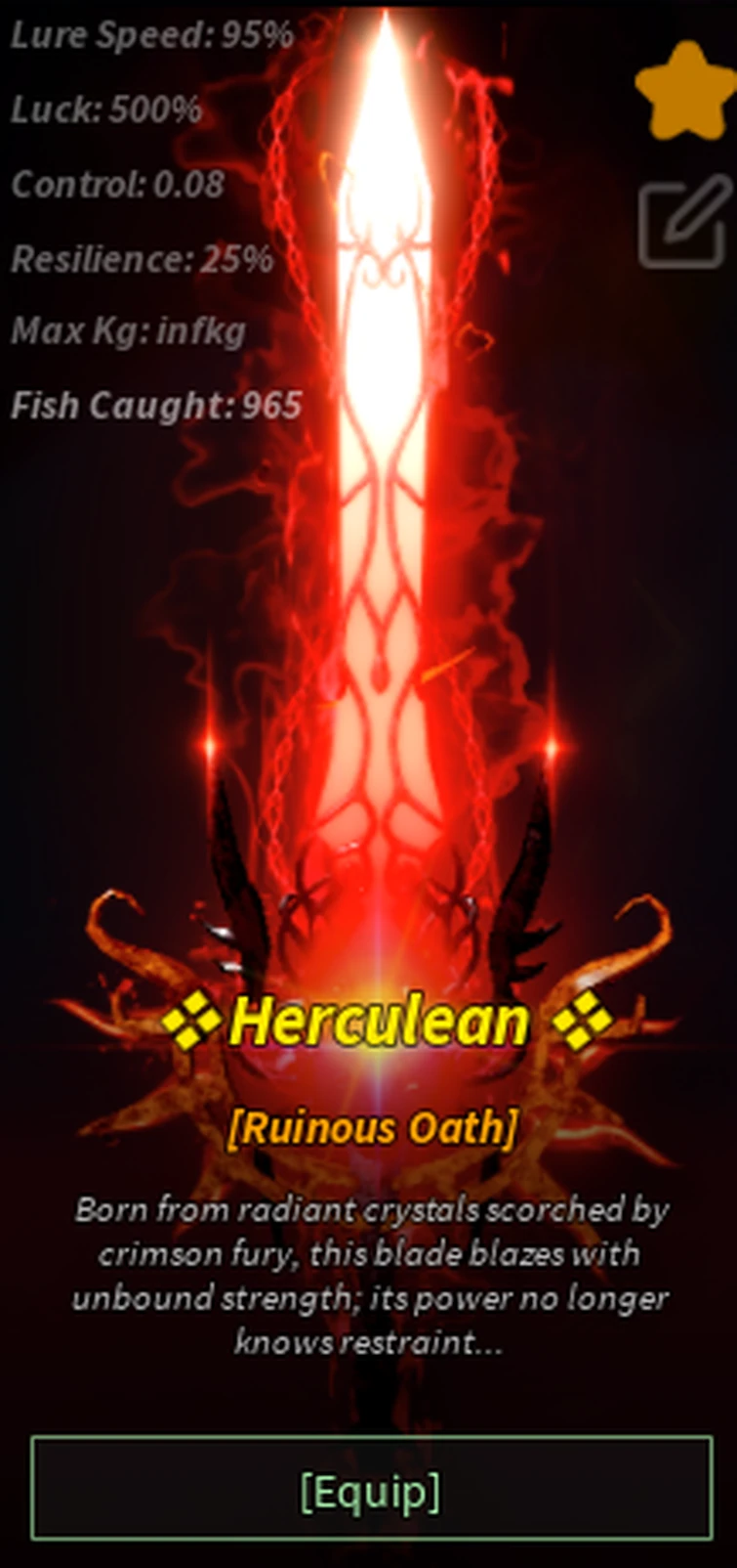 Ruinous Oath | Fisch Wiki | Fandom