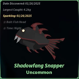 Shadowfang Snapper | Fisch Wiki | Fandom