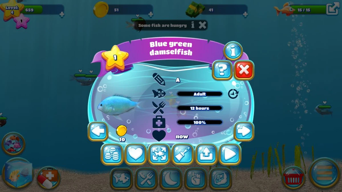 Blue green damselfish | Fish Farm 3 Wiki | Fandom