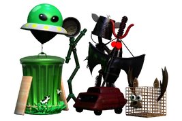 Trash and the Gang | Five Nights at Freddys AR: Special Delivery Wiki ...