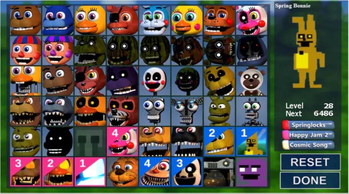 SpringBonnie 8-Bit In Fnaf World (ZBonnieXD) | Five Nights at Freddy's ...