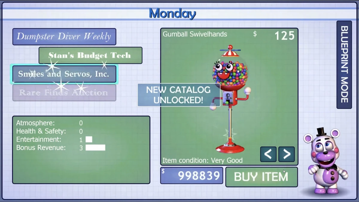 Понедельник (FFPS)/Галерея | Энциклопедия Five Nights at Freddy's | Fandom