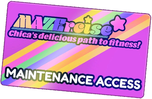 Mazercise Keycard | Энциклопедия Five Nights at Freddy's | Fandom