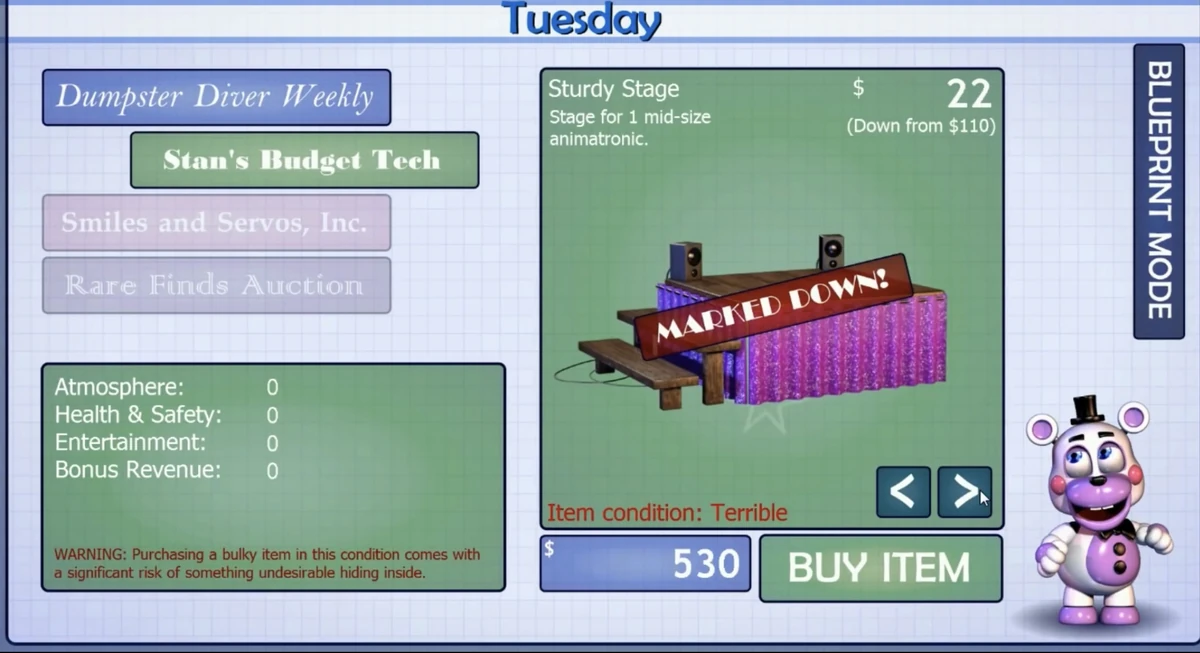 Вторник (FFPS)/Галерея | Энциклопедия Five Nights at Freddy's | Fandom