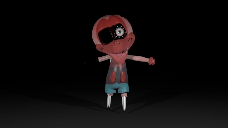 Nightmare Photo-Negative Mickey (NBD) | Five Nights At Treasure Island ...