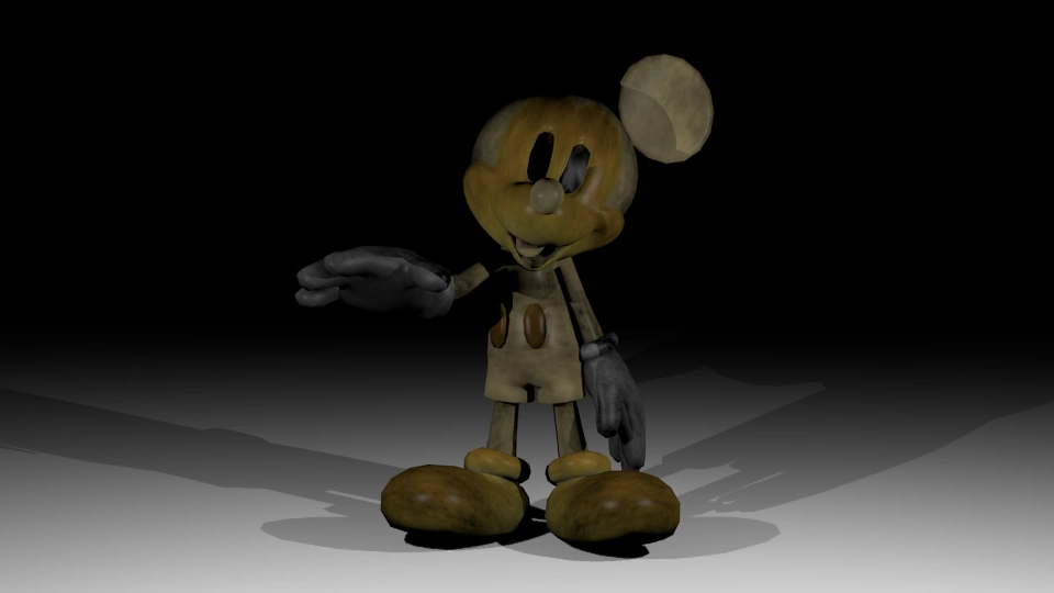 Abandoned Golden Photo Negative Mickey | Five Nights at Treasure Island ...