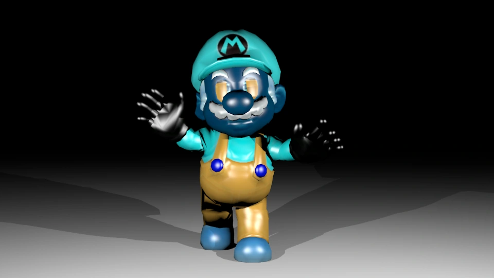 Photo Negative Mario | Five Nights at Treasure Island Zone Danger Wiki ...