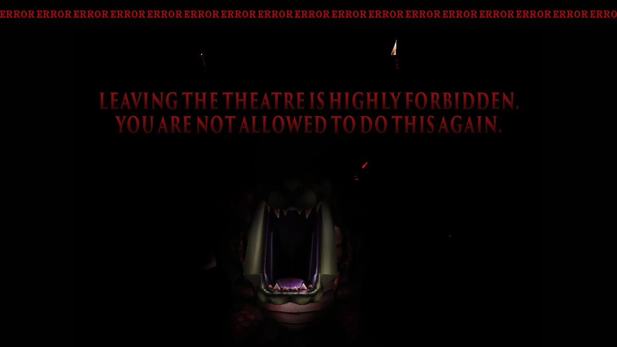 Error Screen (Five Shows At Wario's) | Five Nights At Warios fangame ...