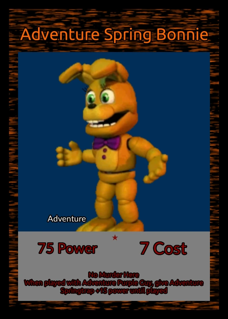 Adventure Spring Bonnie | Five Nights of Card Battles! Official Wiki ...
