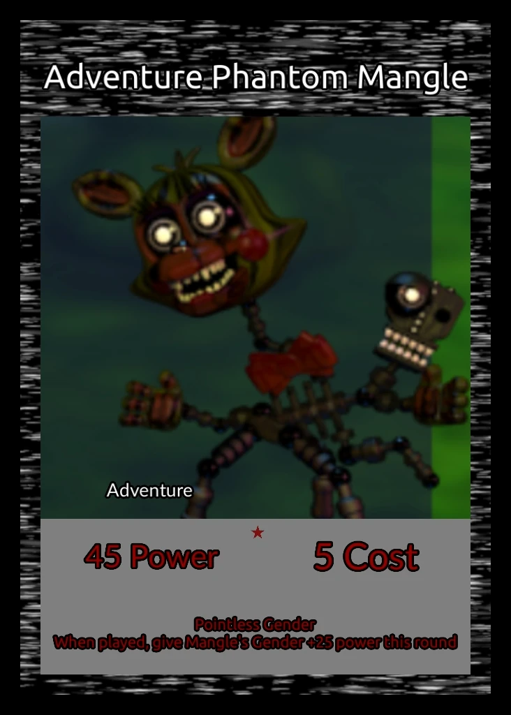 Adventure Phantom Mangle | Five Nights of Card Battles! Official Wiki | Fandom