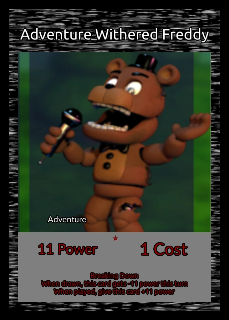 Adventure Withered Freddy | Five Nights of Card Battles! Official Wiki ...
