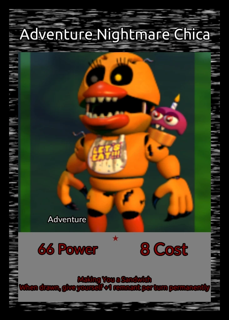 Adventure Nightmare Chica | Five Nights of Card Battles! Official Wiki ...