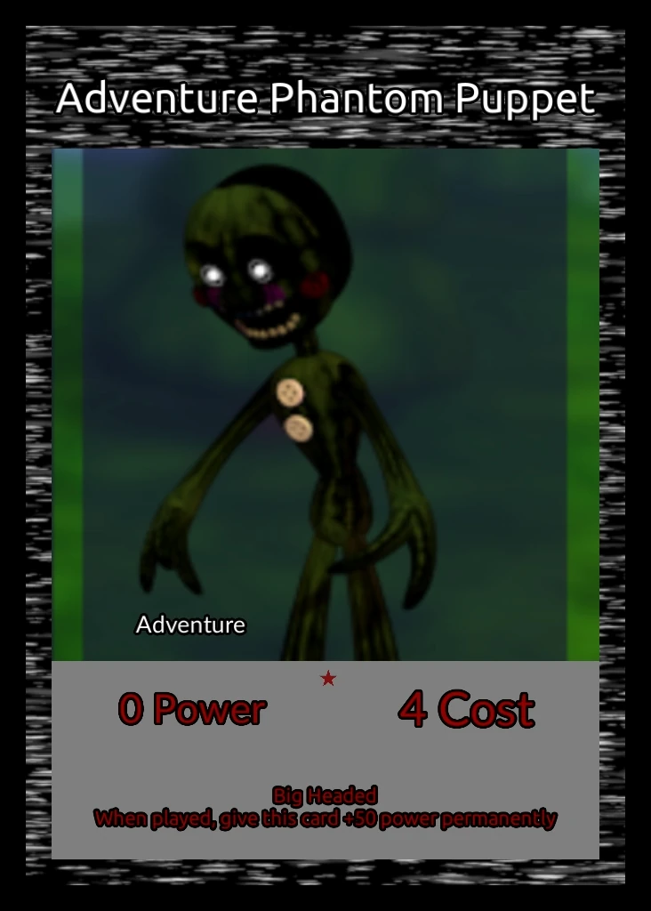 Adventure Phantom Puppet | Five Nights of Card Battles! Official Wiki ...