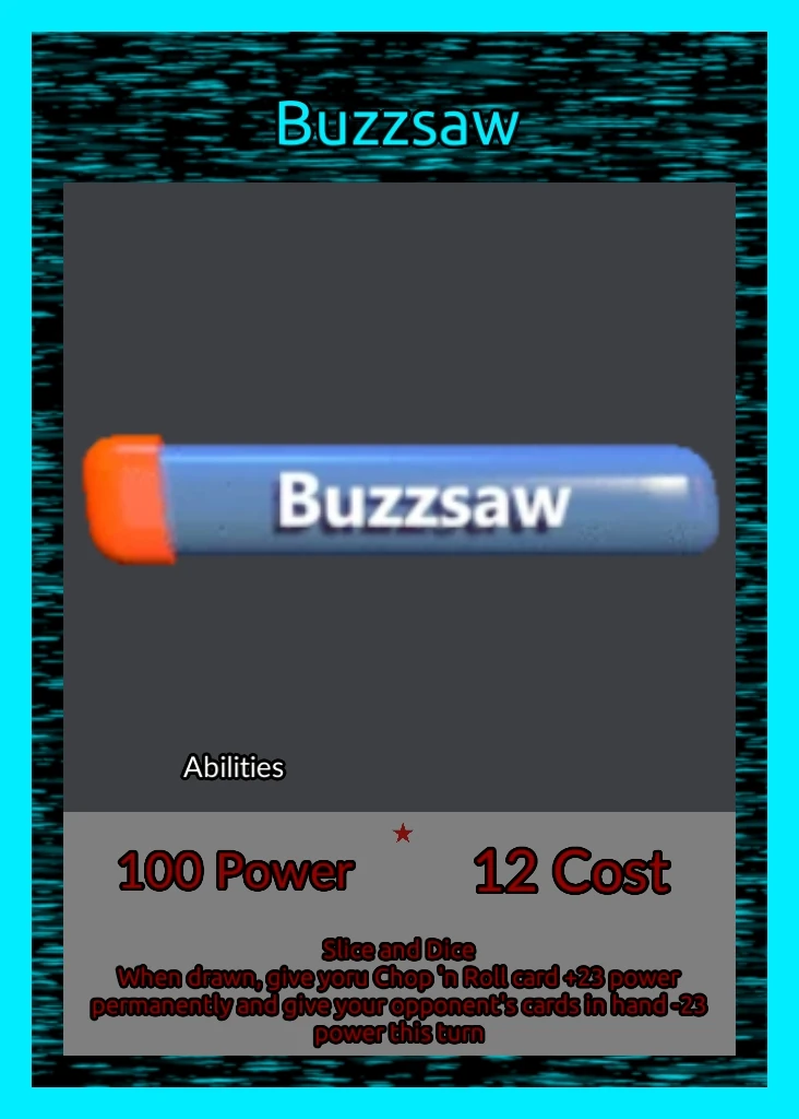Buzzsaw | Five Nights of Card Battles! Official Wiki | Fandom