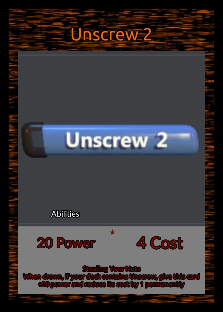 Unscrew 2 | Five Nights of Card Battles! Official Wiki | Fandom