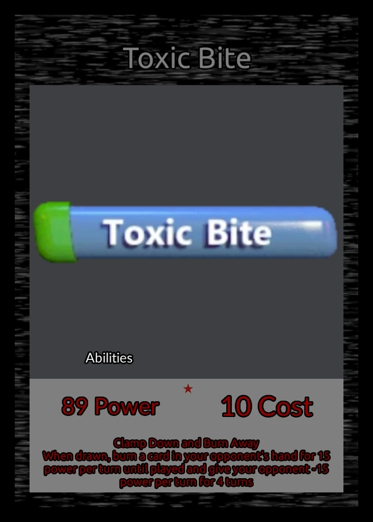 Toxic Bite | Five Nights of Card Battles! Official Wiki | Fandom