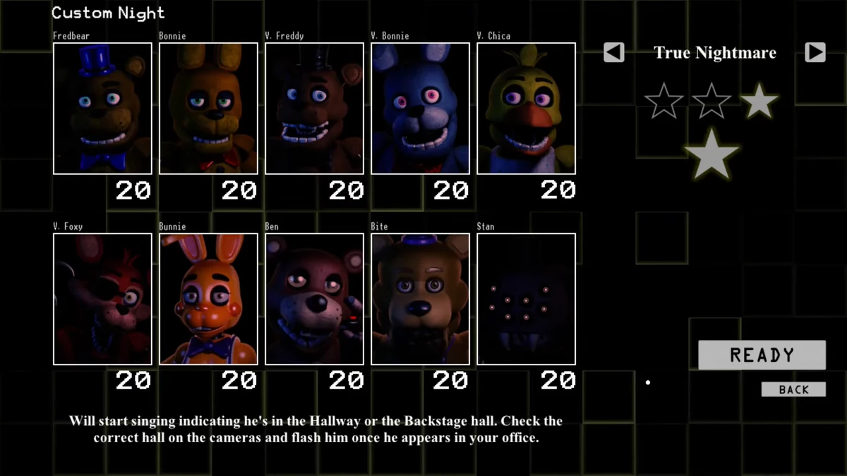 Custom Night | Five Nights To Remember Wiki | Fandom