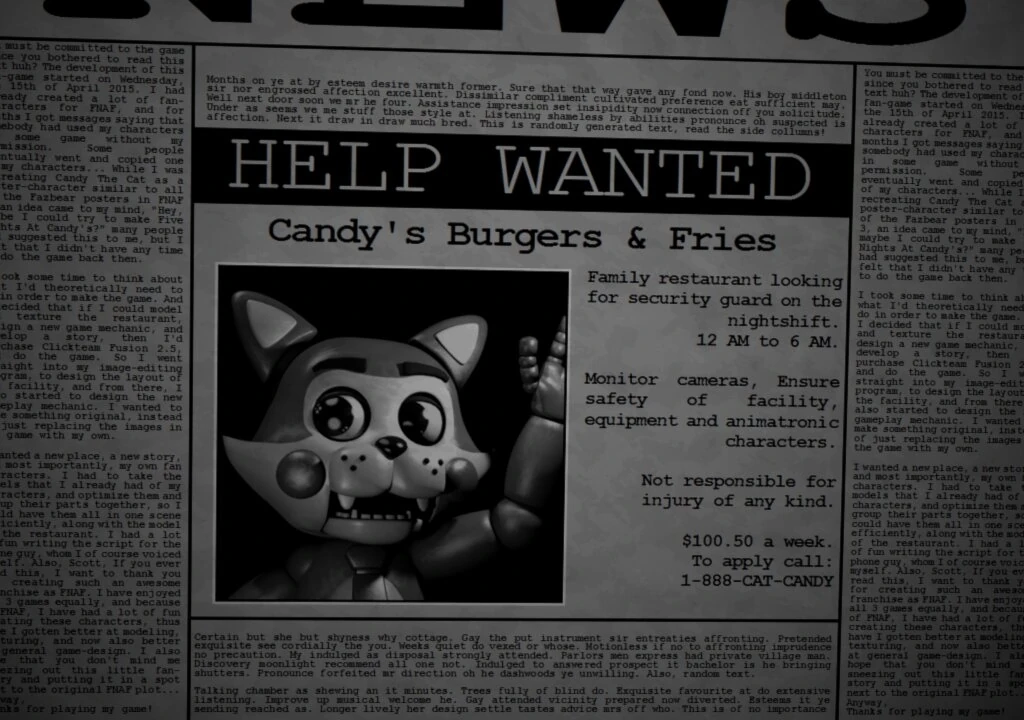 Noche 1/Galería | Wikia Five Nights at Candy's | Fandom