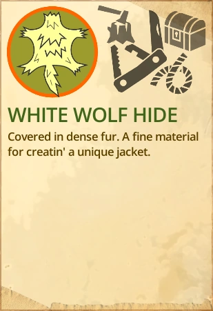White Wolf Hide | Flame in the Flood Wiki | Fandom