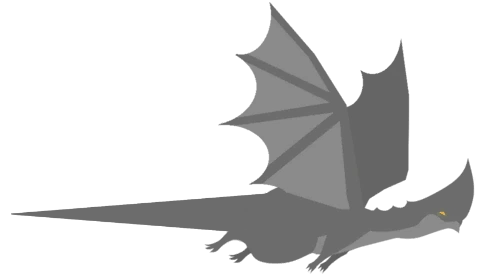 Toothless Flying Silhouette